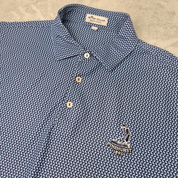 Peter Millar | Shirts | Peter Millar Bird Summer Comfort Blue Pinehurst ...